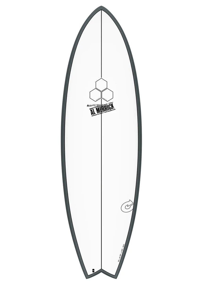 5'10 Torq Channel Islands X-Lite Pod Mod Surfboard - Graphite/Pinline ...